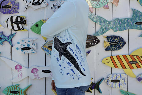 Whale Shark Ocean Icon Rash Guard | Reef Environmental Education Foundation